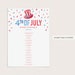 4th of July Party Games Bundle Printable July 4th Games Red White Blue ...