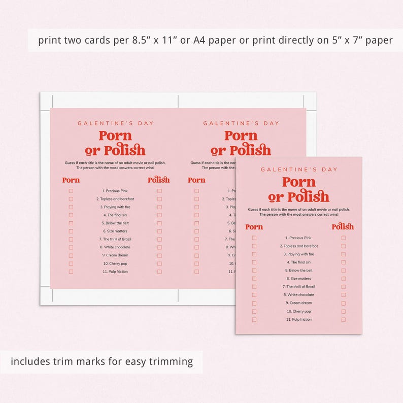 Pink and Red Galentine's Day Game Bundle Printable Retro Galentines ...