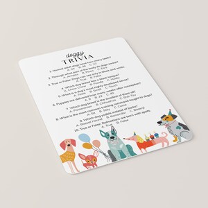 Dog Trivia Printable Doggy Quiz Questions Fun Facts About Dogs Trivia ...