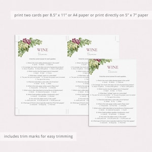 Wine Party Games Printable Wine Theme Party Game Bundle Wine Games Fun ...