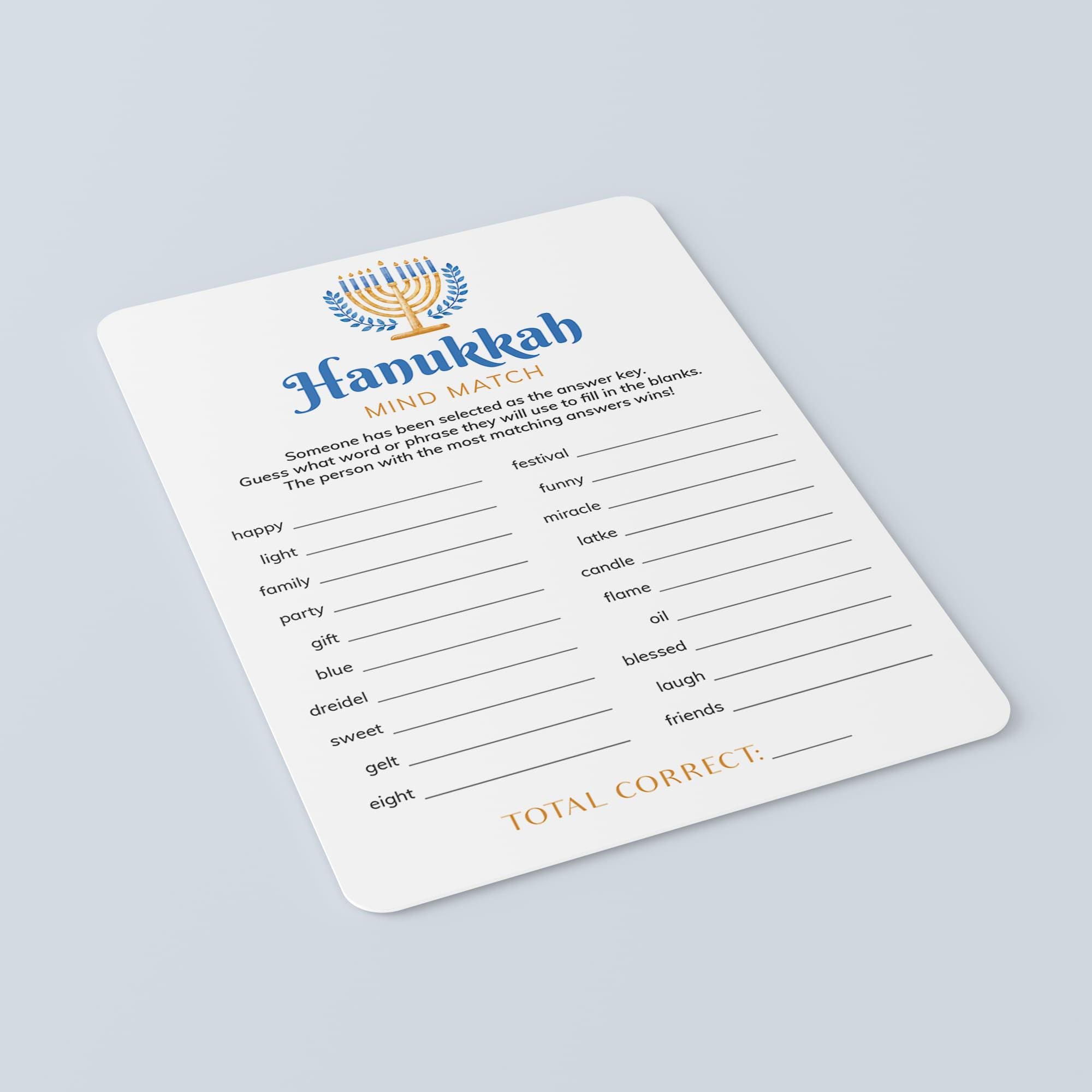 Hanukkah Game Bundle Printable Hanukkah Games for Family Hanukkah Party ...