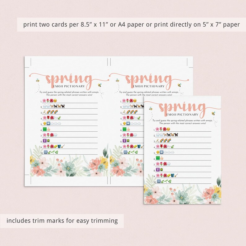 Spring Games Bundle Printable Springtime Activities for Kids and Adults ...
