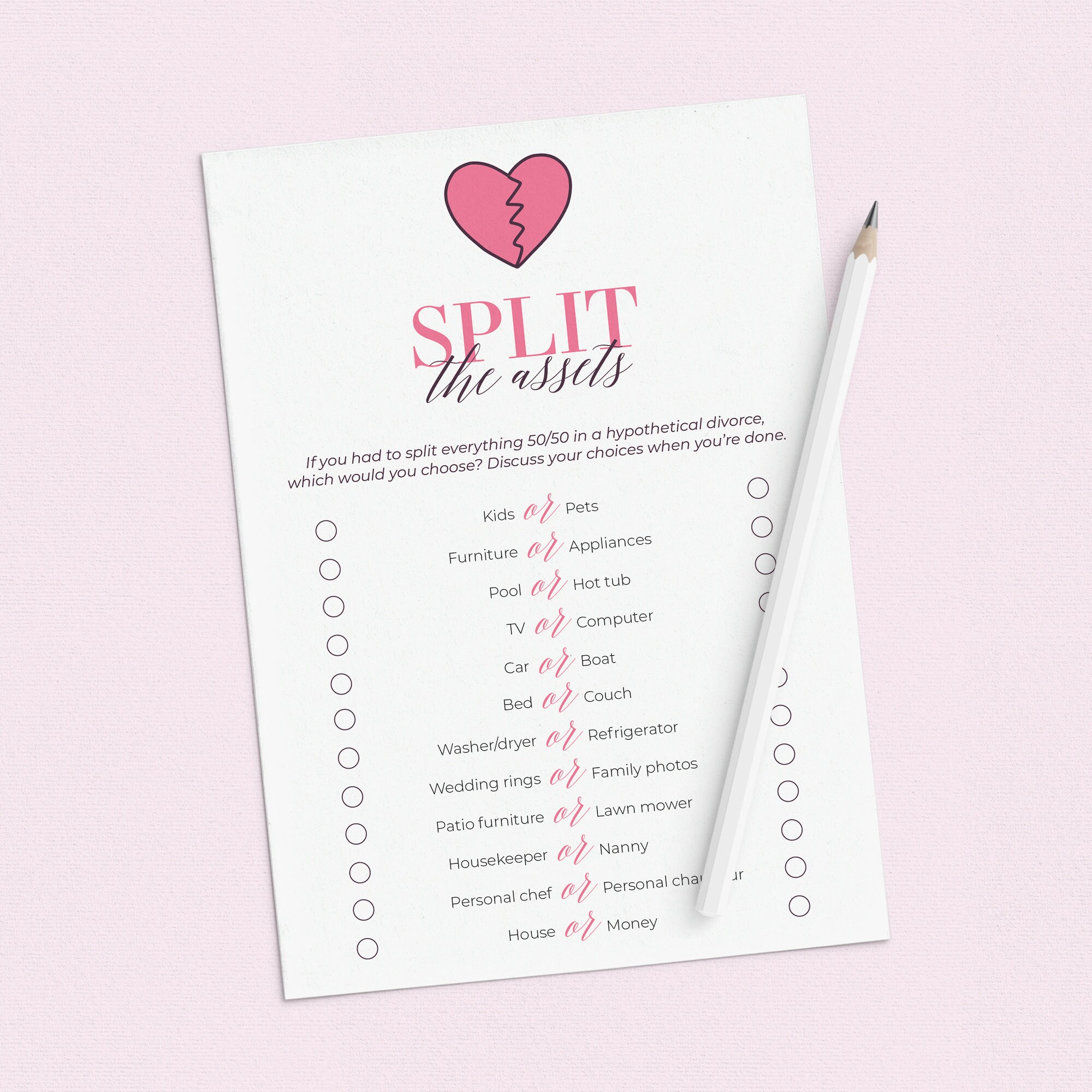 Breakup Party Games Bundle Printable Breakup Games Divorce Newly Single ...
