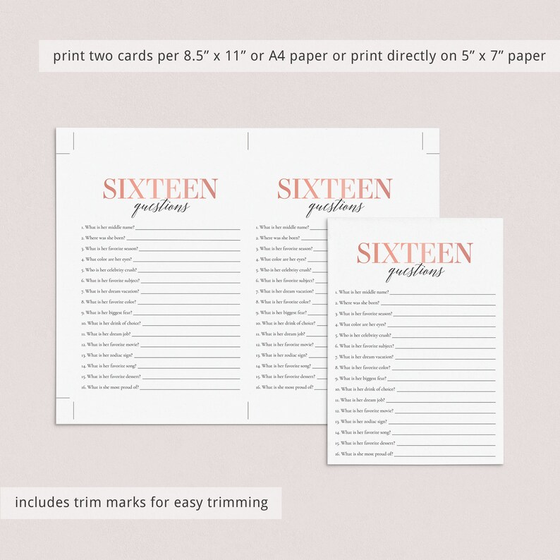 Sweet Sixteen Games Bundle Printable Sweet Sixteen Birthday - Etsy