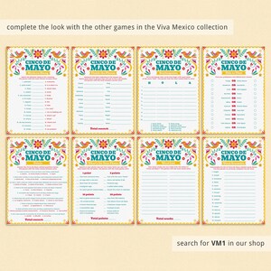 Cinco De Mayo Trivia Game Printable Cinco De Mayo Game for Adults ...
