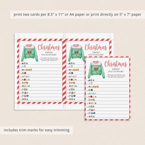 Ugly Sweater Christmas Party Games Bundle Printable Office Holiday ...