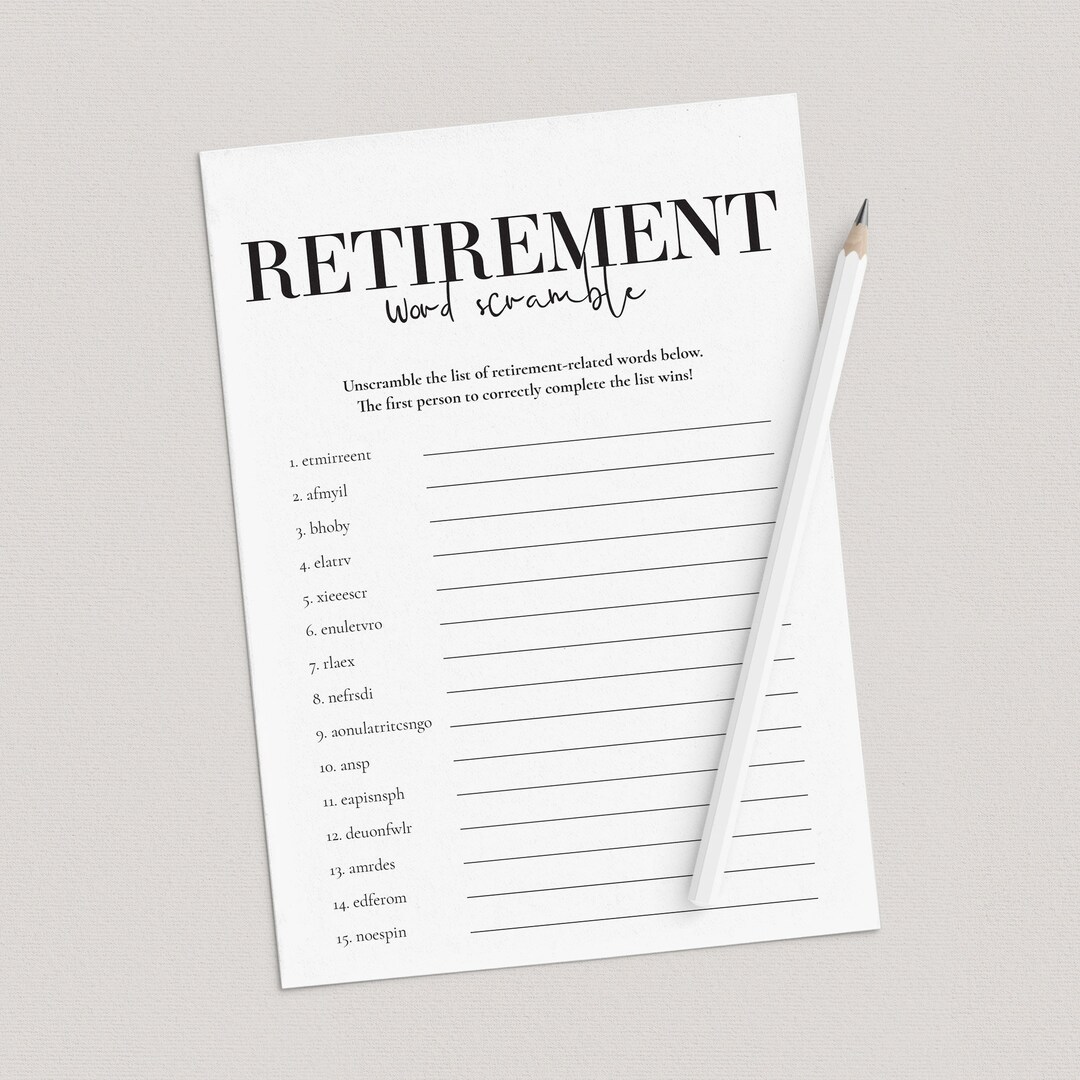 Retirement Word Scramble Game Printable Retirement Party Games Etsy retirement-word-scramble-game-printable-retirement-party-games-etsy