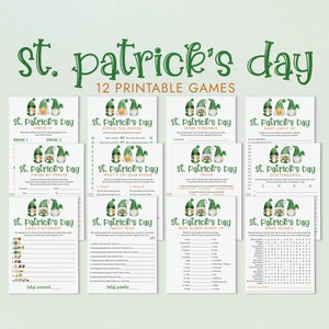 St Patrick's Day Games Printable St Patricks Gnome St Patricks Games St ...