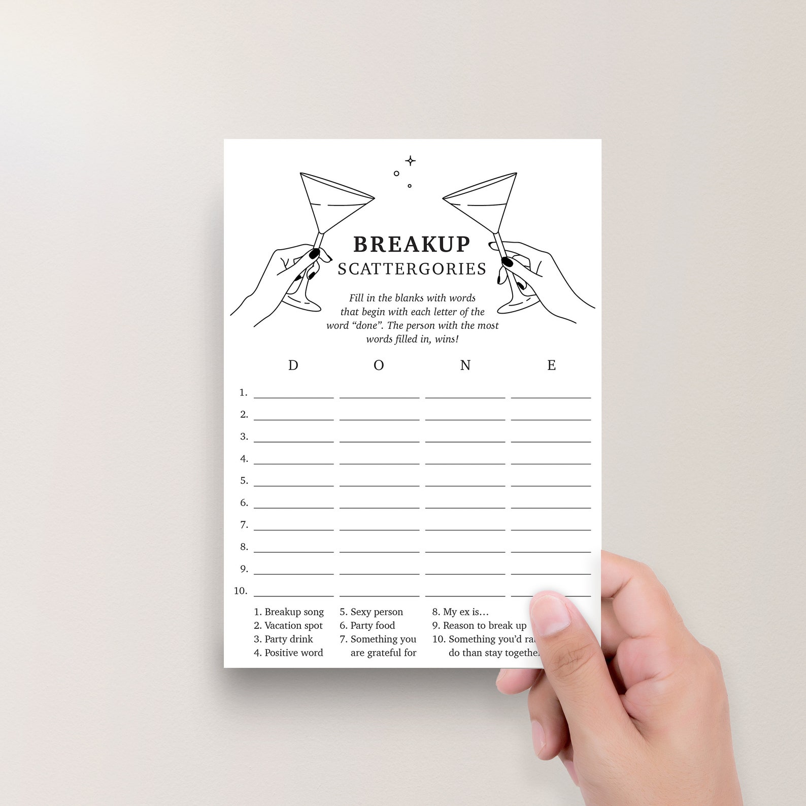 Divorce Party Games Bundle Printable Breakup Party Games Divorce ...