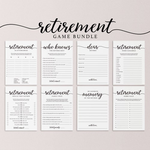 Retirement Party Game Printable Who Knows the Retiree What - Etsy