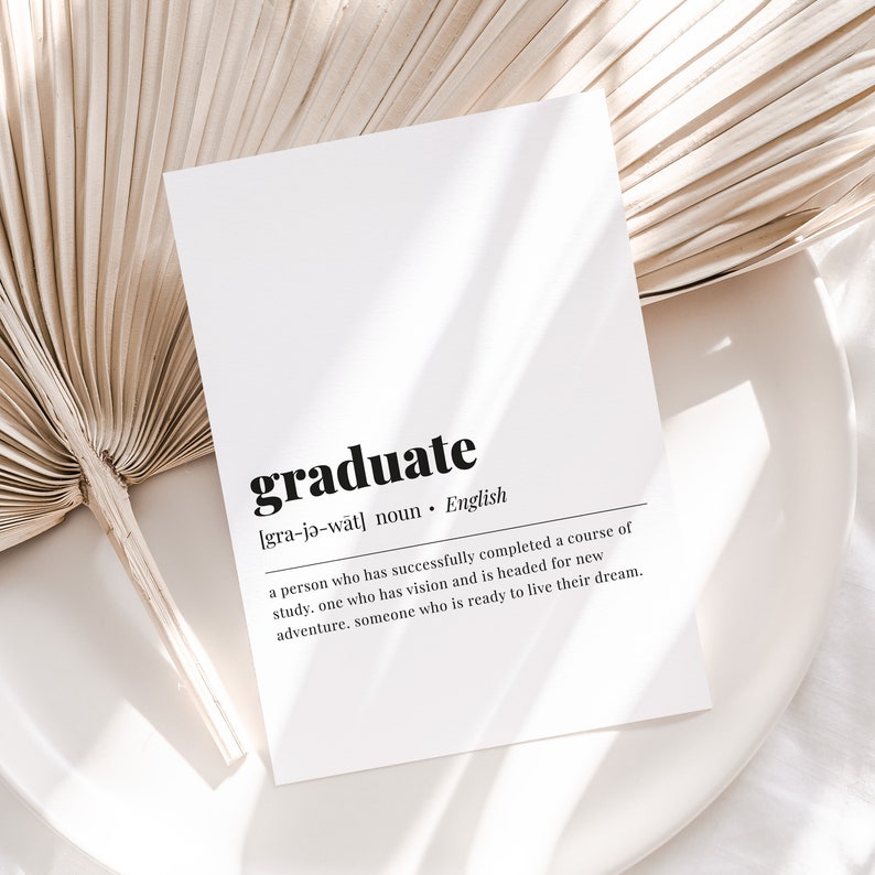 Minimalist Graduation Card Printable 2026 Graduate Congratulations ...