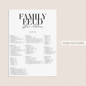 Office Family Feud Game Printable Office Feud Questions and Answers ...