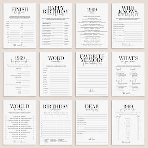 56th Birthday Games for Men Born in 1969 Birthday Party Ideas for Him ...