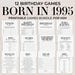 Born in 1995 Birthday Games for Him, 31st Birthday Party Game Bundle ...