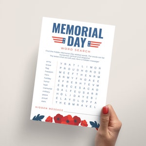 Memorial Day Games Printable Memorial Day Party Game Bundle Digital ...