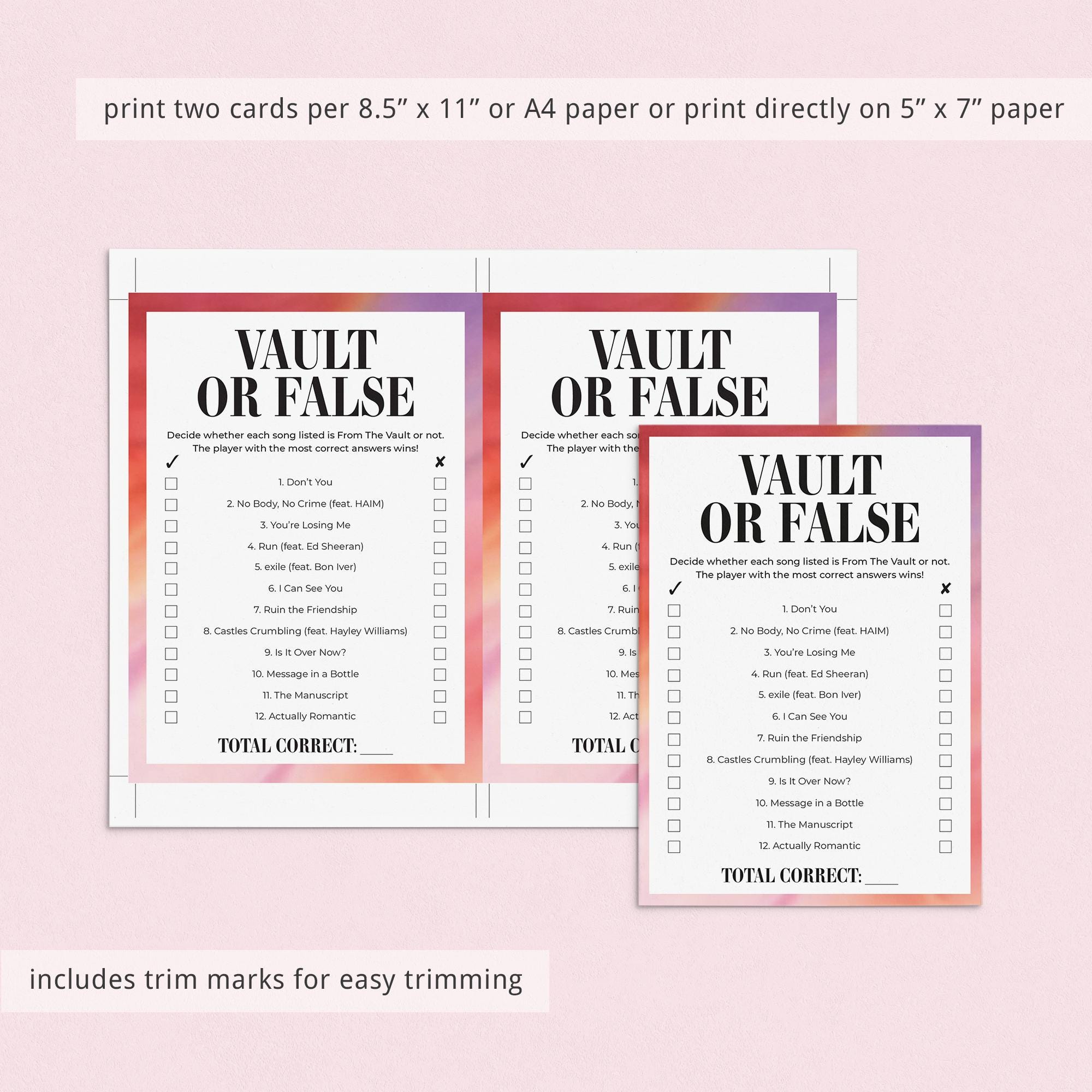 Eras Watch Party Games Printable End of an Era Party Decor Pop Music ...