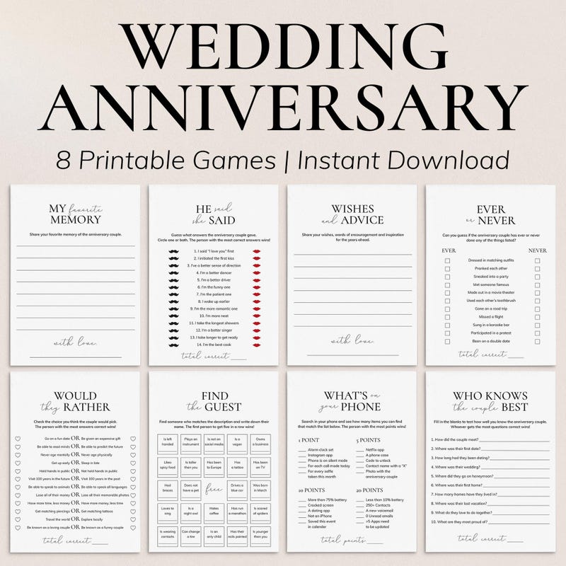 65th Anniversary Bingo - Etsy