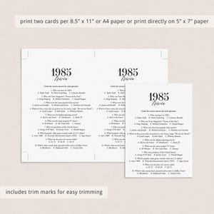 40th Class Reunion Games Printable Class of 1985 Reunion Party Games ...