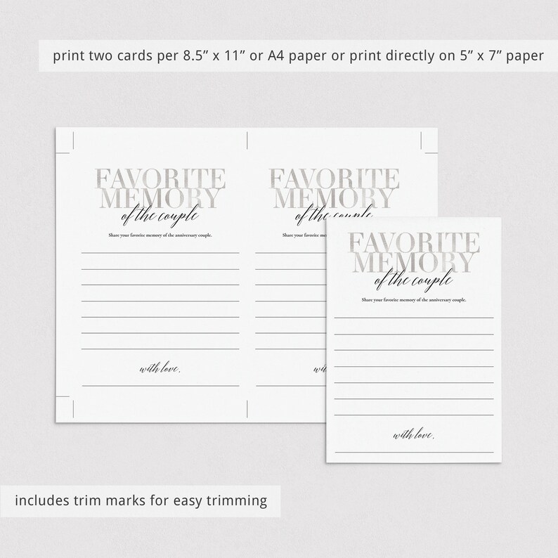 25th Anniversary Party Game Printable Silver Wedding Anniversary 25 ...