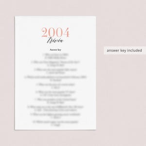 21st Birthday Games Bundle Printable 2004 Birthday Party Games for Her ...