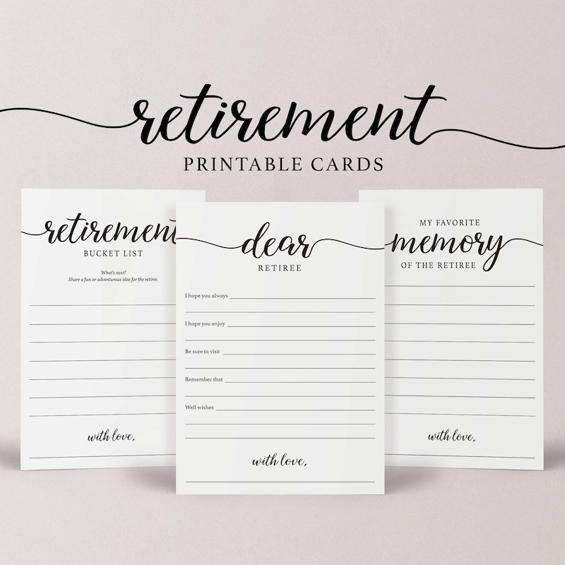 Retirement Wishes - Etsy