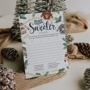 Ugly Sweater Party Games Bundle Printable Ugly Sweater Games Ugly ...