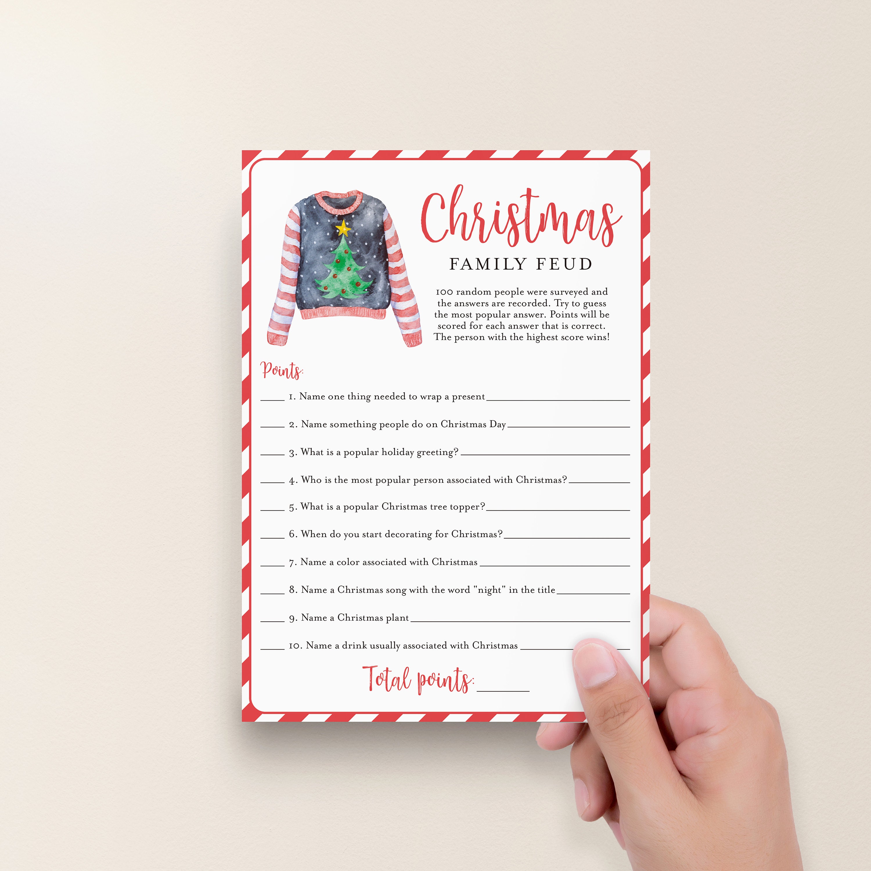 Ugly Sweater Party Games Bundle Printable Ugly Sweater - Etsy