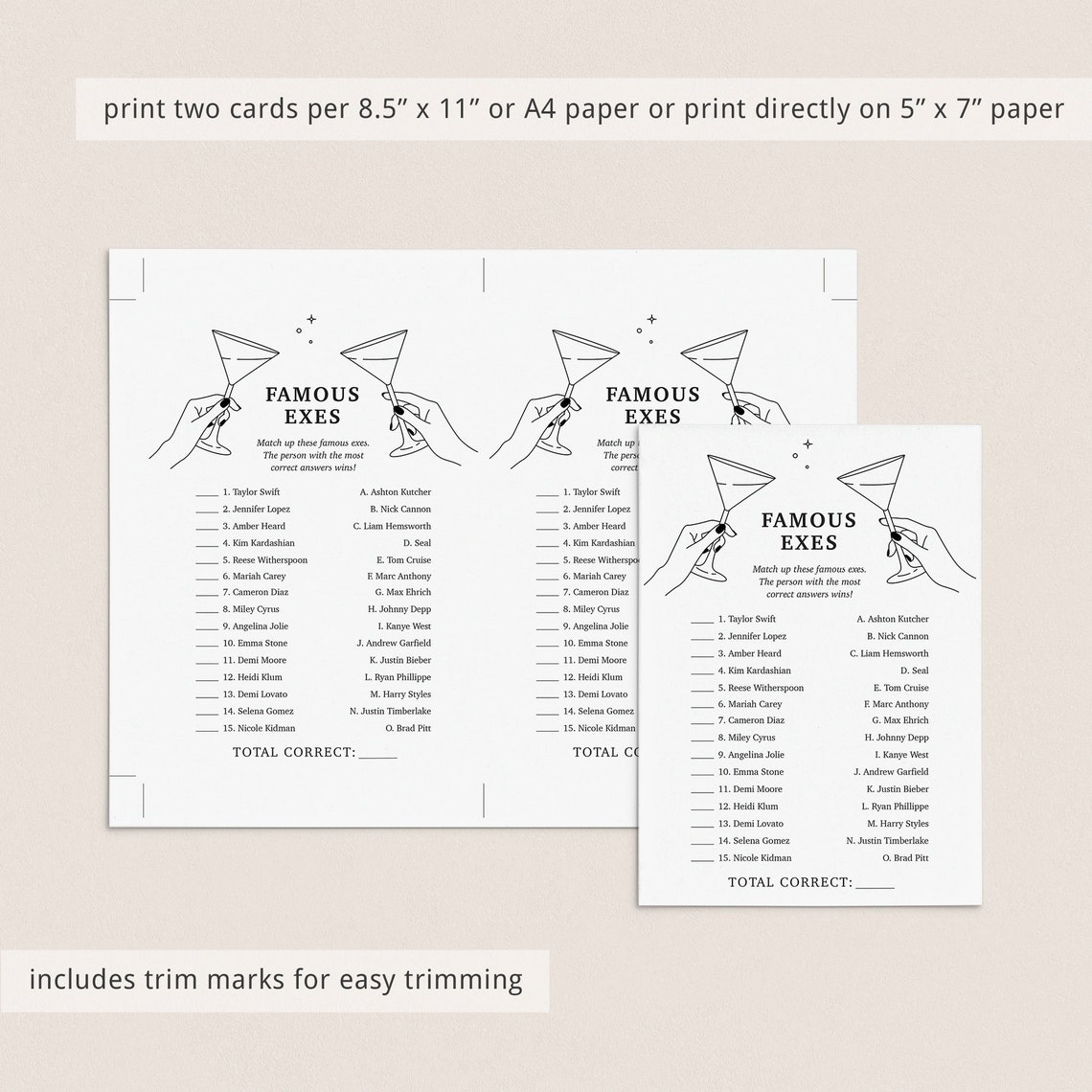Divorce Party Games Bundle Printable Breakup Party Games Divorce ...