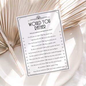 Roaring 20s New Year's Eve Party Games Printable Gatsby Theme New Year ...