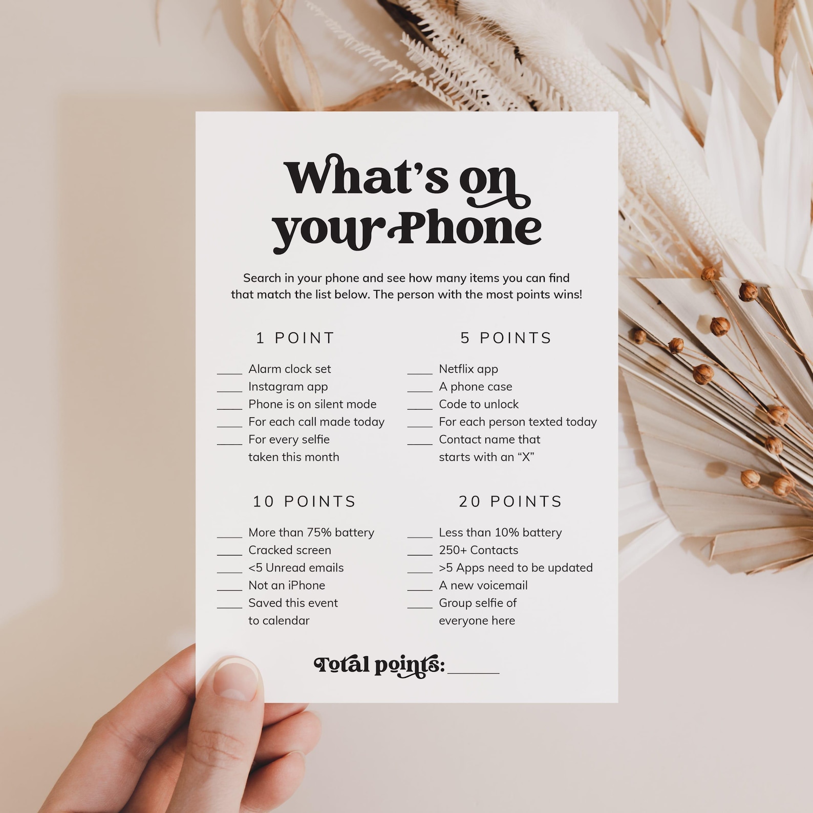 Whats on Your Phone Game Printable Whats in Your Phone Ice Breaker Game ...