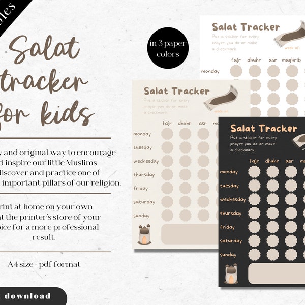 Islamic Routine Chart - Etsy