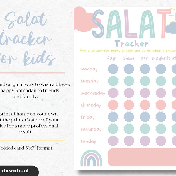 Islamic Routine Chart - Etsy