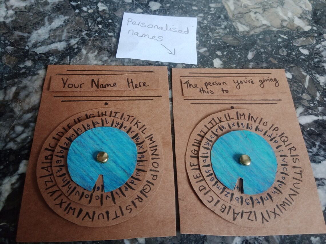 Enola Holmes Inspired Cipher Wheel - Etsy Denmark