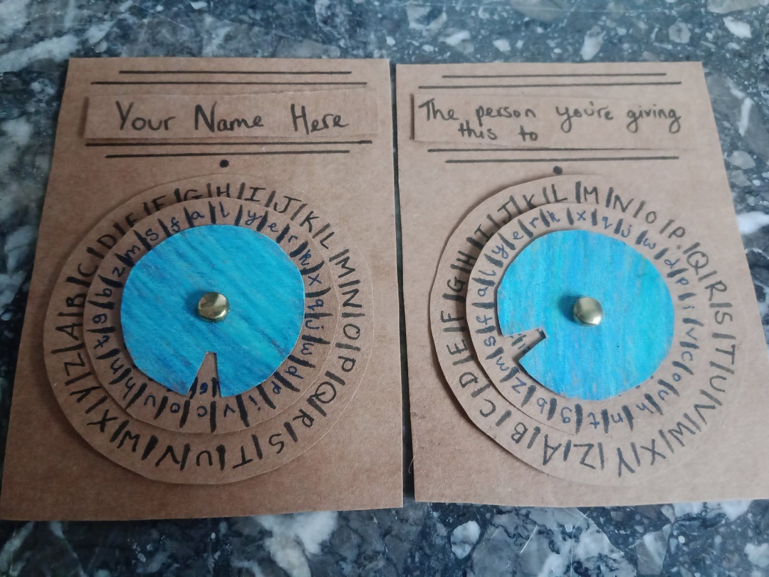 Enola Holmes Inspired Cipher Wheel - Etsy Norway