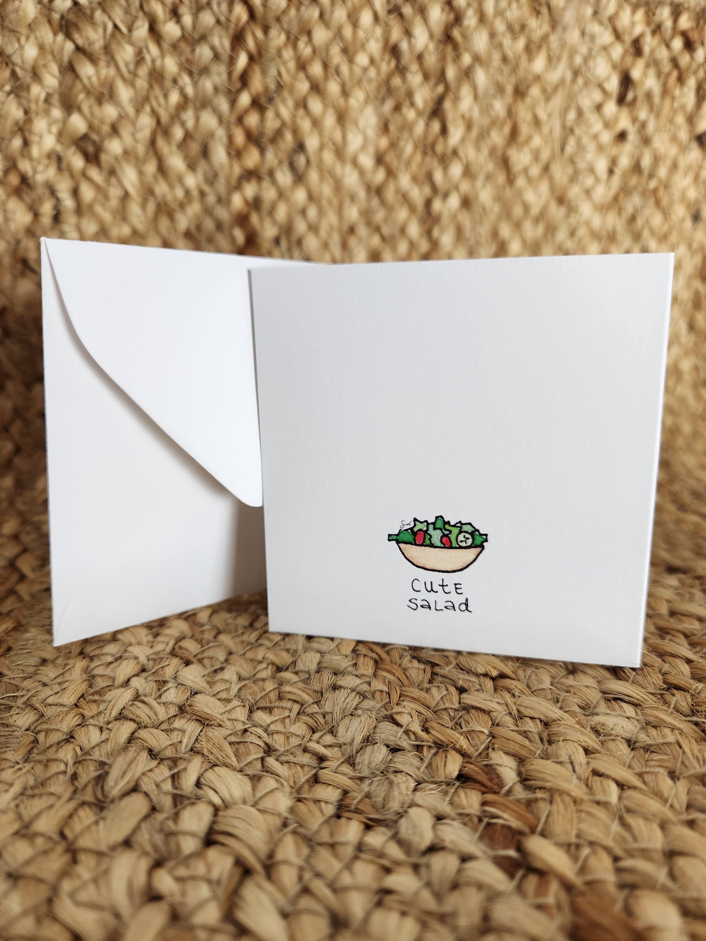 Cute Salad Card Bundle - (7) 3x3 Greeting Cards, Cute Food Pun Cards - Etsy