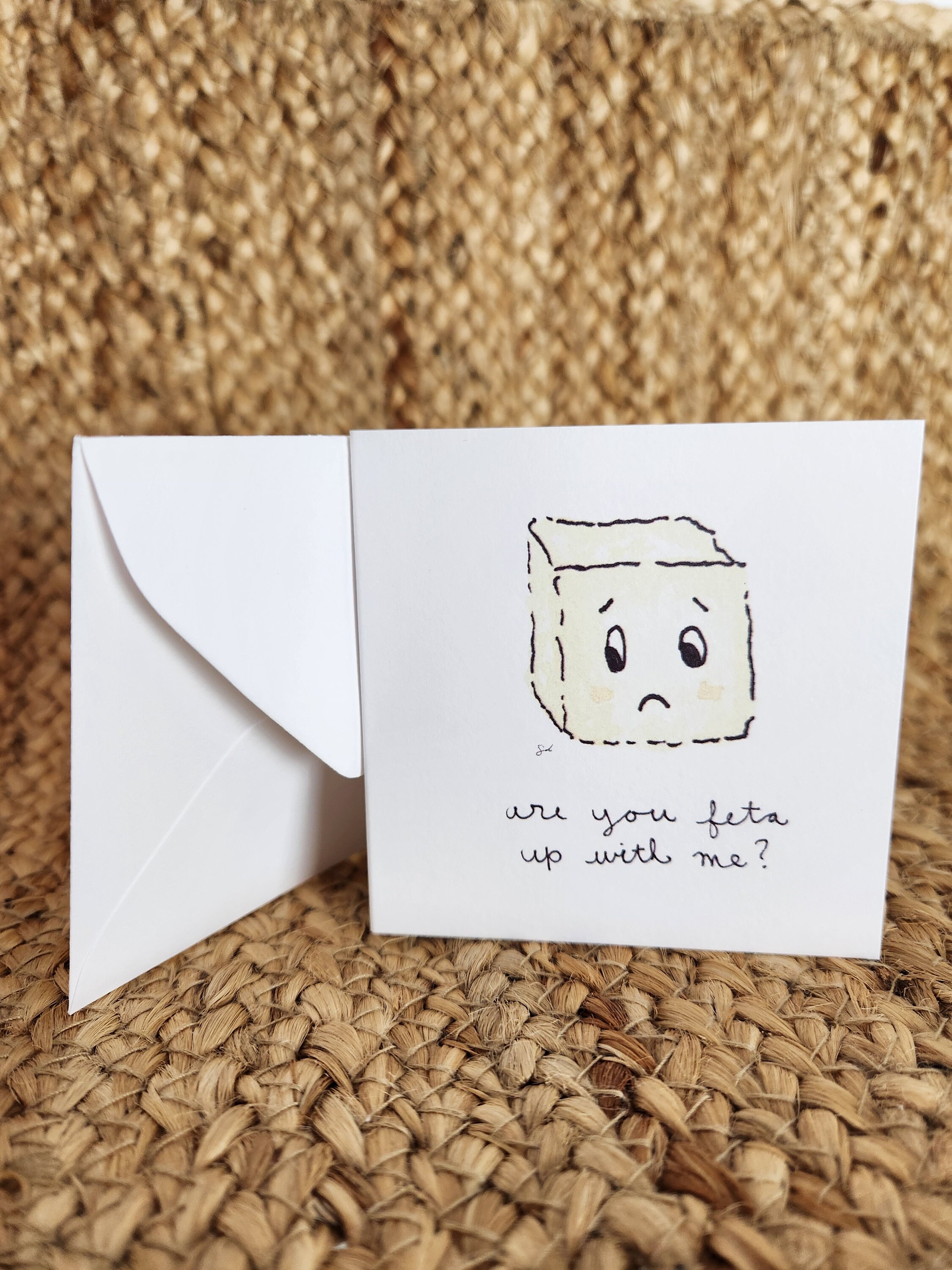 Cute Salad Card Bundle - (7) 3x3 Greeting Cards, Cute Food Pun Cards - Etsy