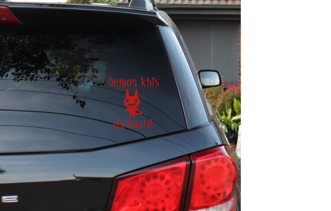 Car Bumper Sticker Funny Kids on Board Sticker Campervan - Etsy