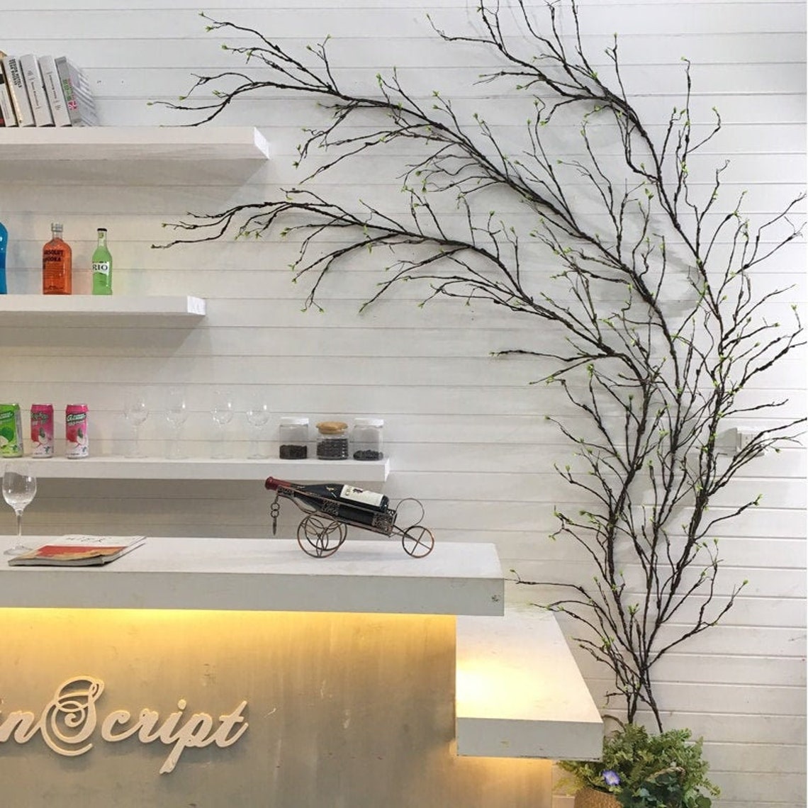 Artificial Tree Branches 300cm Rattan Real Touch Rattan Kudo - Etsy