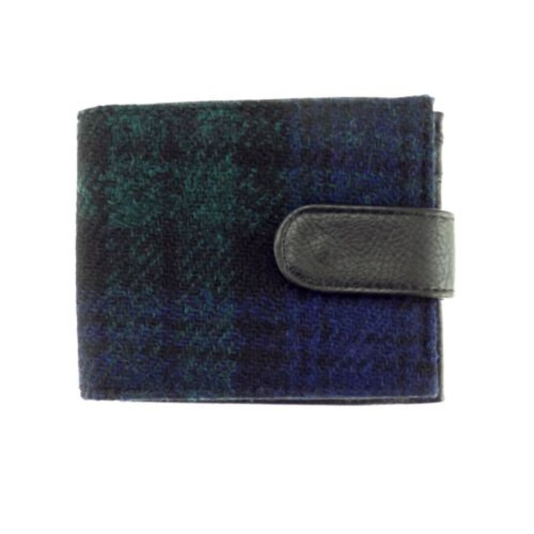 Harris Tweed 'barra' Gents Wallet, Black Watch, Scottish Wallet, Tartan ...