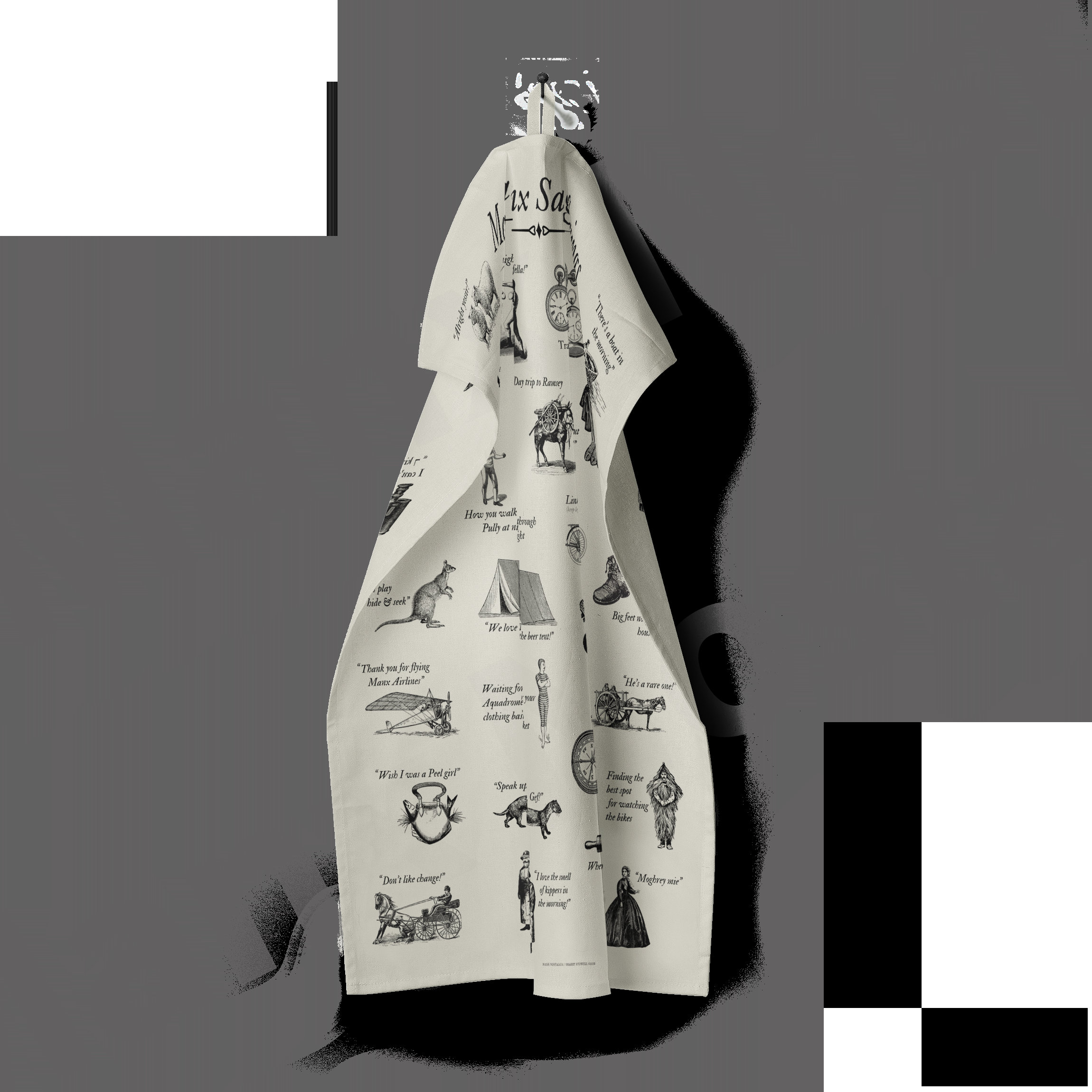 Manx Sayings Tea Towel Quirky Isle of Man Kitchen Decor - Etsy