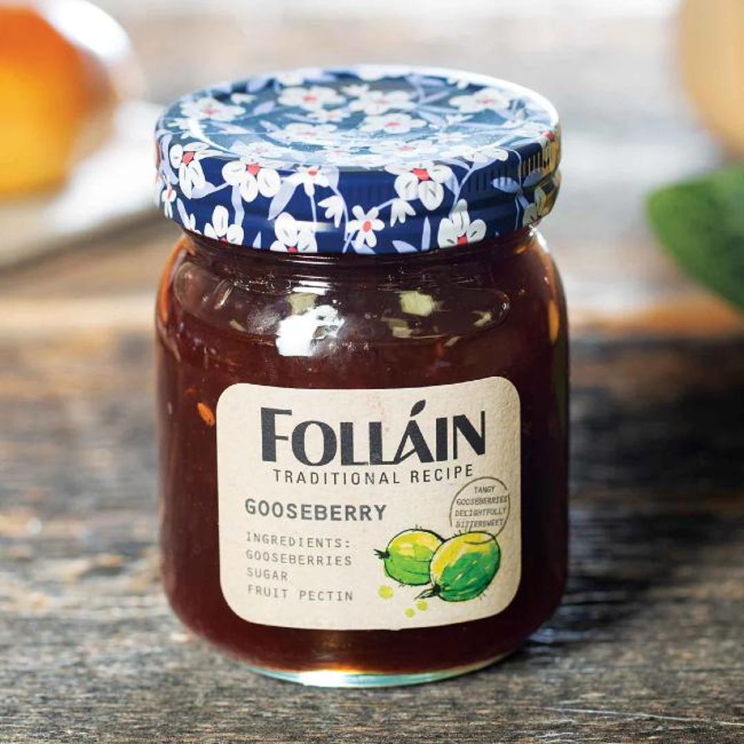 Follain Traditional Recipe Gooseberry Jam, Irish Jam, Made in Ireland ...