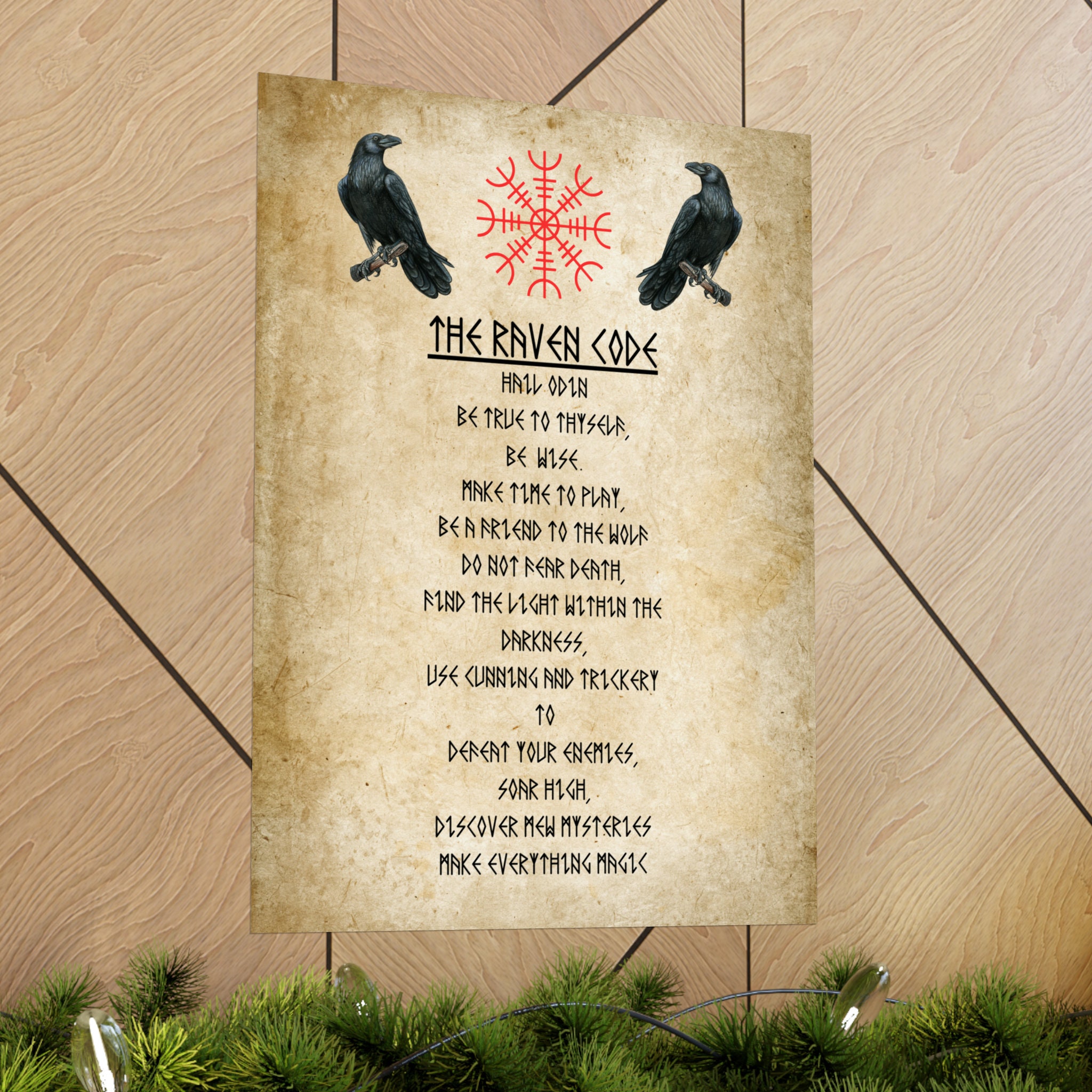 The Raven Code, Viking Raven Code, the Helm of Awe, Munin and Hugin ...