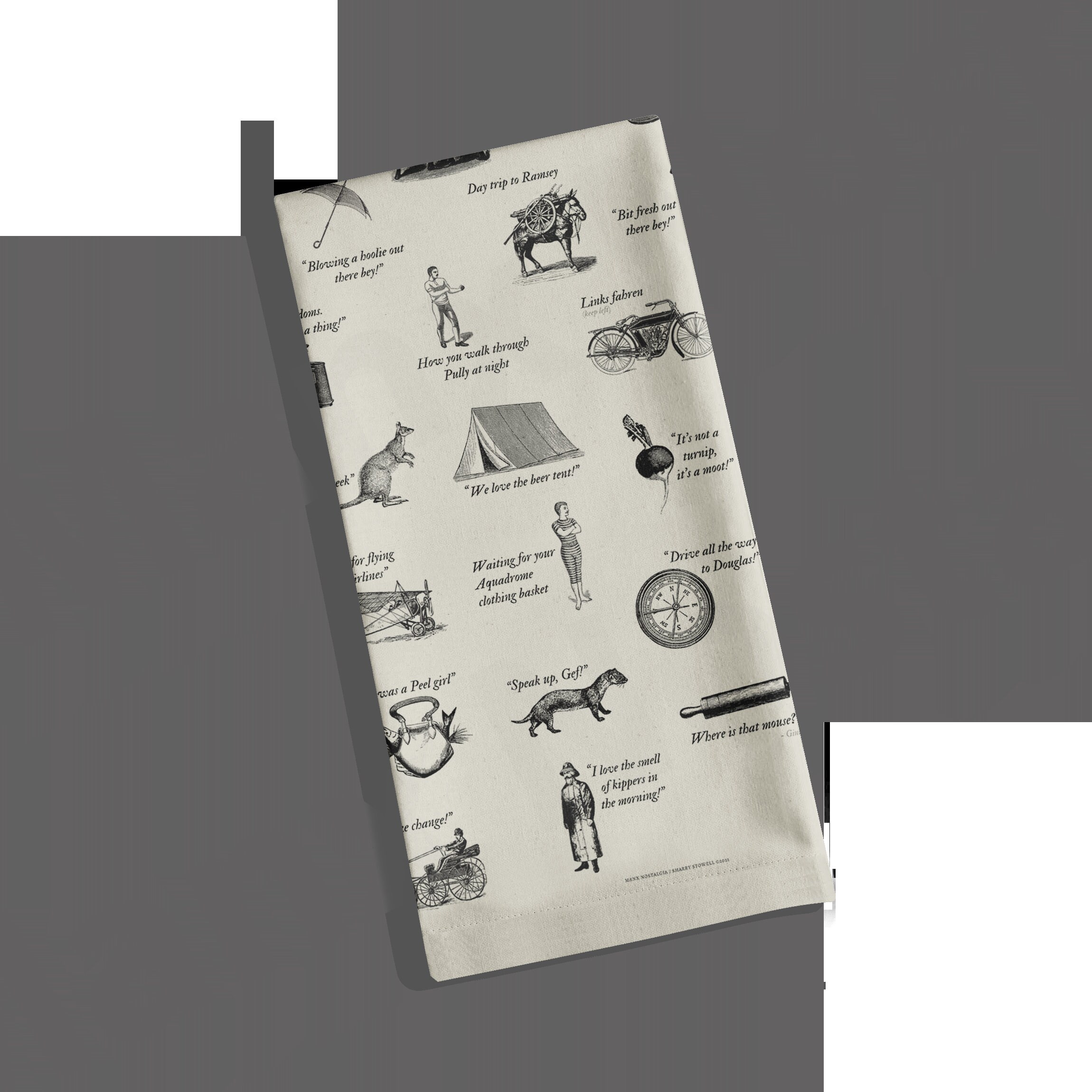 Manx Sayings Tea Towel Quirky Isle of Man Kitchen Decor - Etsy