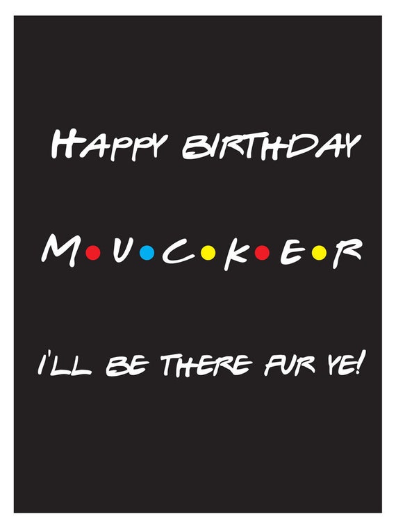 Happy Birthday Mucker Greeting Card - Etsy