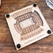 Razorback Stadium Layered Coaster set of 2, 3D Wood Coaster, Sports ...