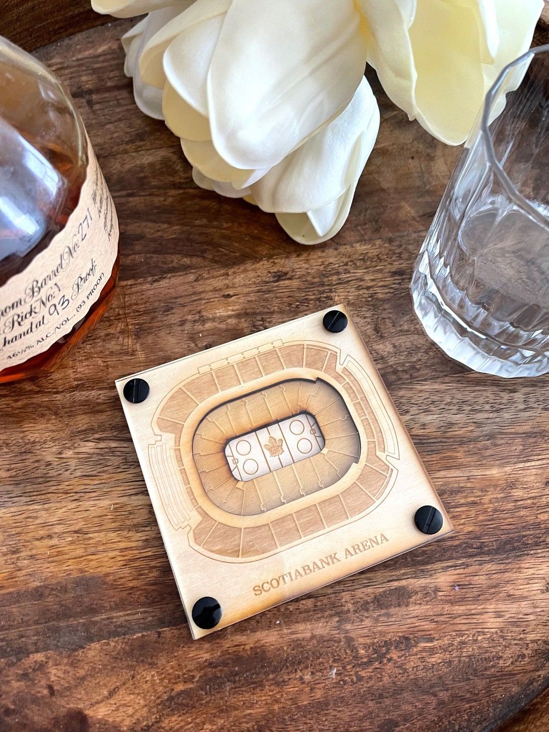 Toronto Maple Leafs Layered Coaster set of 2, 3D Wood Coaster, Sports ...