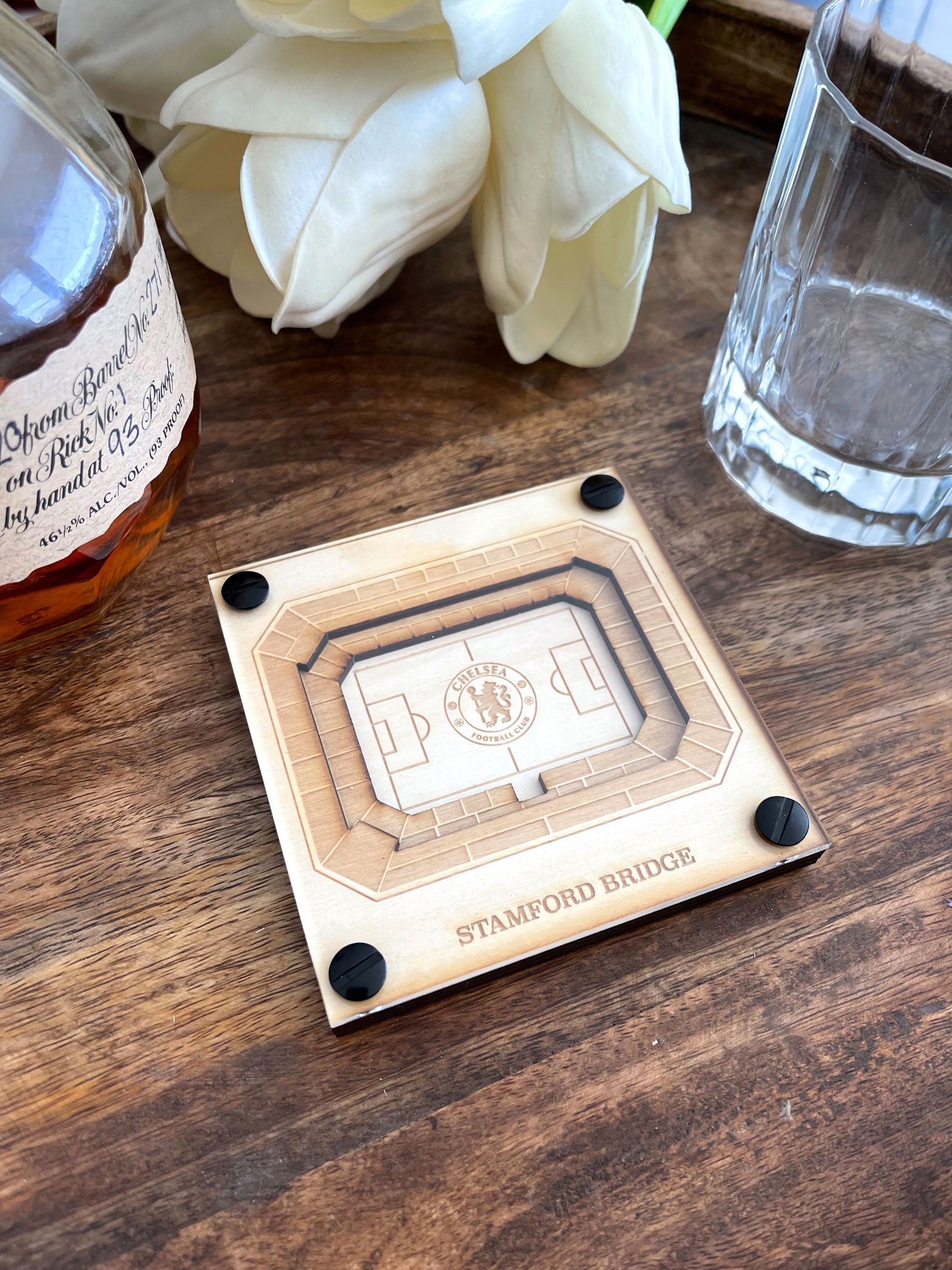 Chelsea FC Layered Coaster set of 2 3D Wood Coaster Sports - Etsy