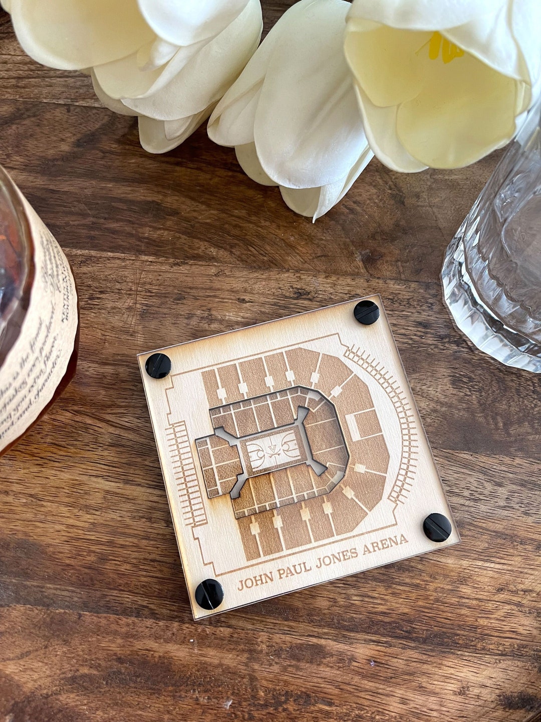 University of Virginia Gift, Wood Coaster, Laser Engraved Coaster Set ...