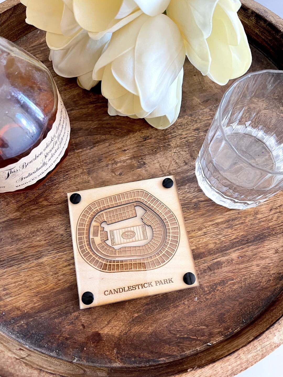 San Francisco 49ers Layered Coaster set of 2 3D Wood - Etsy