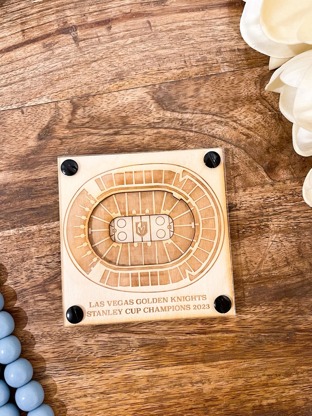 Stanley Cup Champions Layered Coaster set of 2, 3D Wood Coaster, Sports ...
